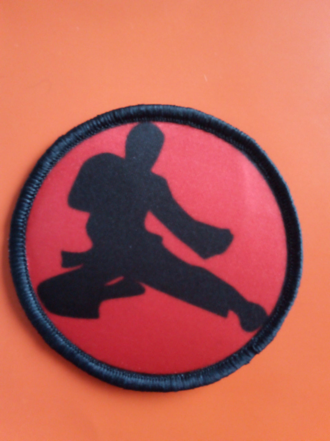 Flying Kick Martial Arts Kung Fu Karate Style 8cm Patch Badge - Etsy