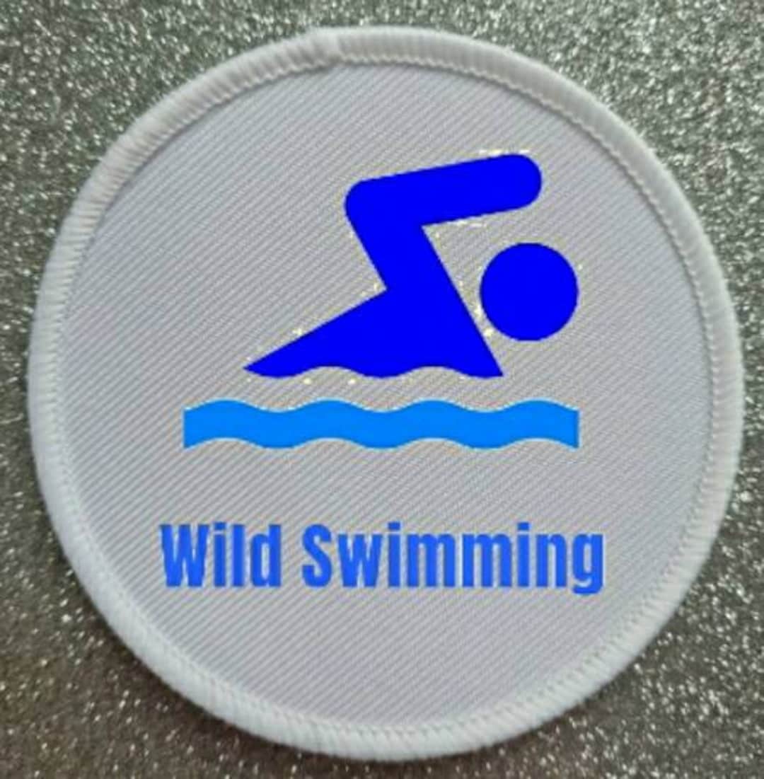 3 Inch Wild Swimming Patch Badge - Etsy
