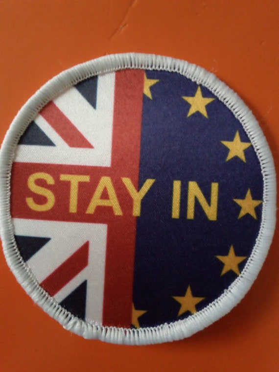 Brexit Remain UK Politics Style 8cm Patch Badge - Etsy