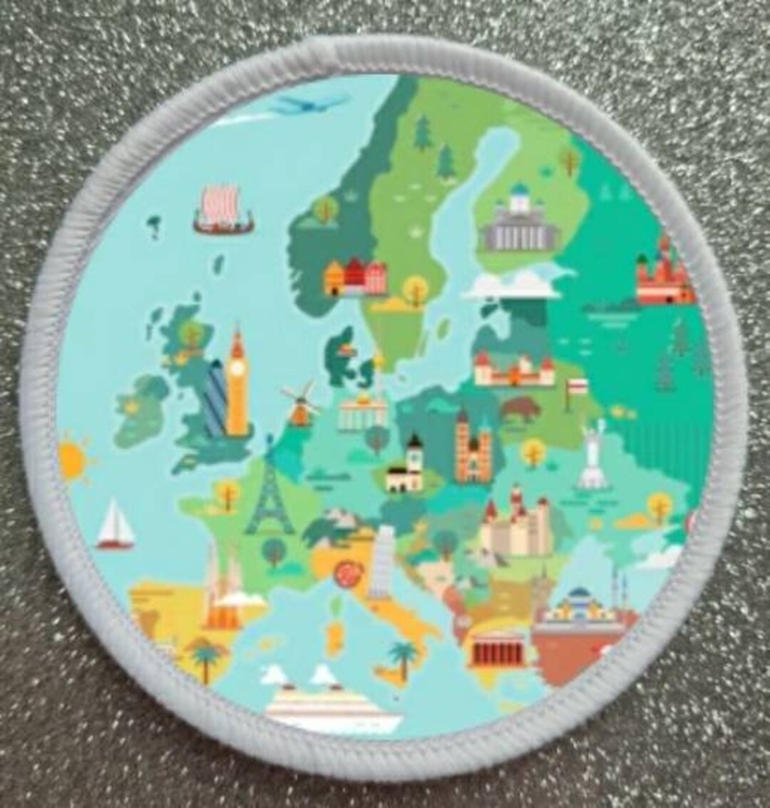 3 Inch Europe Landmarks Patch Badge - Etsy