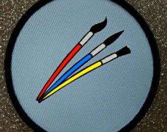 Painter's Palette Applique Patch Artist Badge 1.75 3-pack, Iron On - Etsy