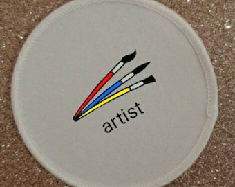 Painter's Palette Applique Patch Artist Badge 1.75 3-pack, Iron On - Etsy