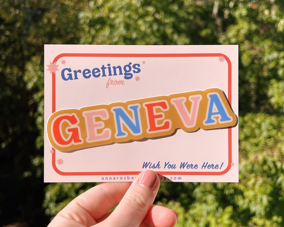 Geneva Switzerland Travel Sticker - Heavy Duty Waterproof Outdoor ...