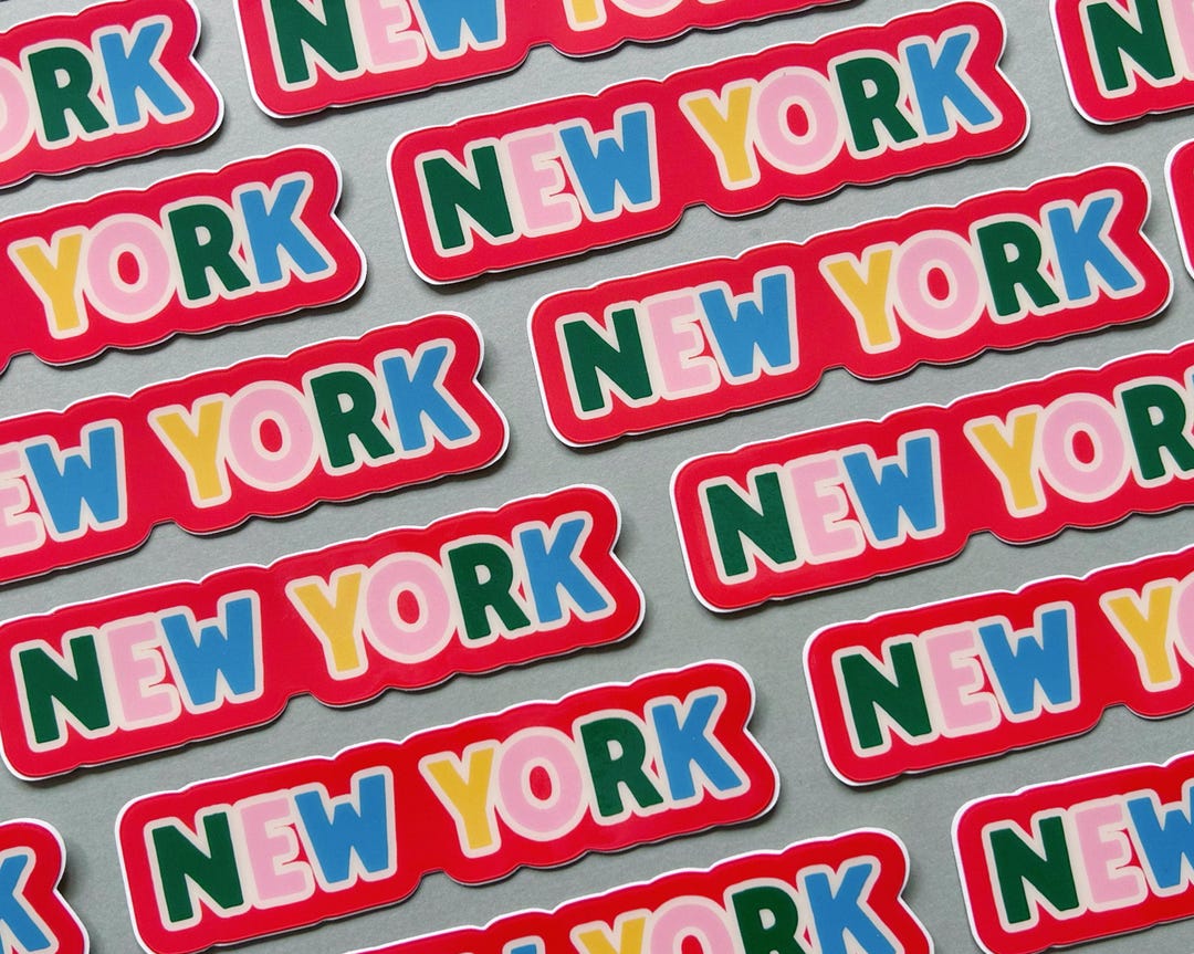 New York Travel Sticker - Etsy