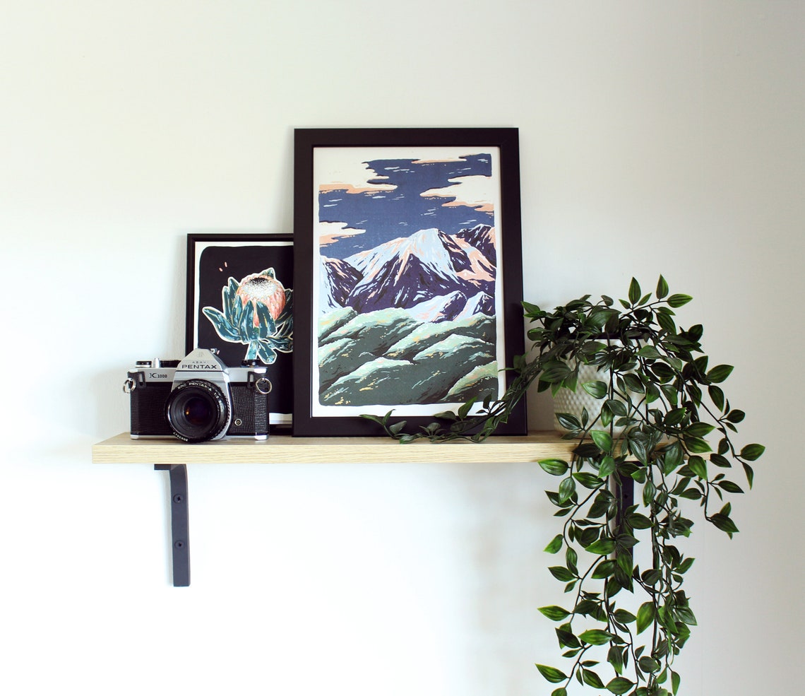 Mountain Sunset A4 Art Print | Etsy