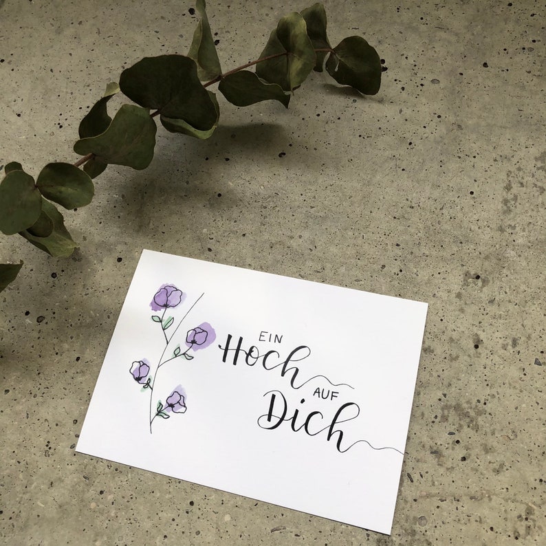 Geburtstagskarte | Ein Hoch Auf Dich - Etsy