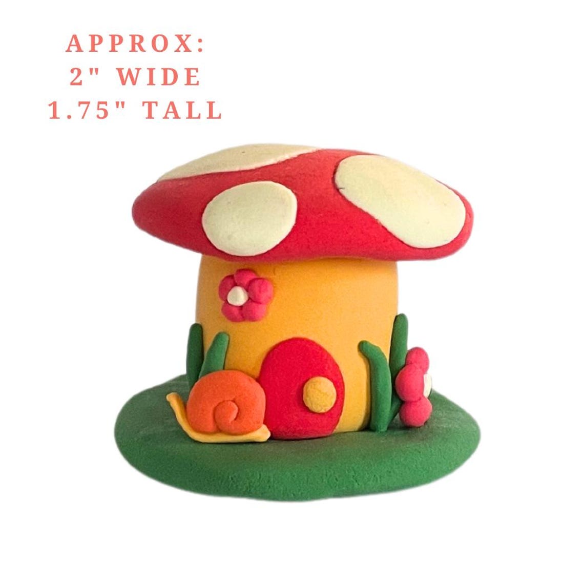 DIY Premium Air Dry Clay Kit - Cottagecore Mushroom Cottage & Snail ...