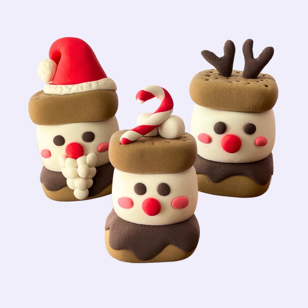 DIY Premium Air Dry Clay Kit - S'more Christmas, Clay Christmas Craft ...