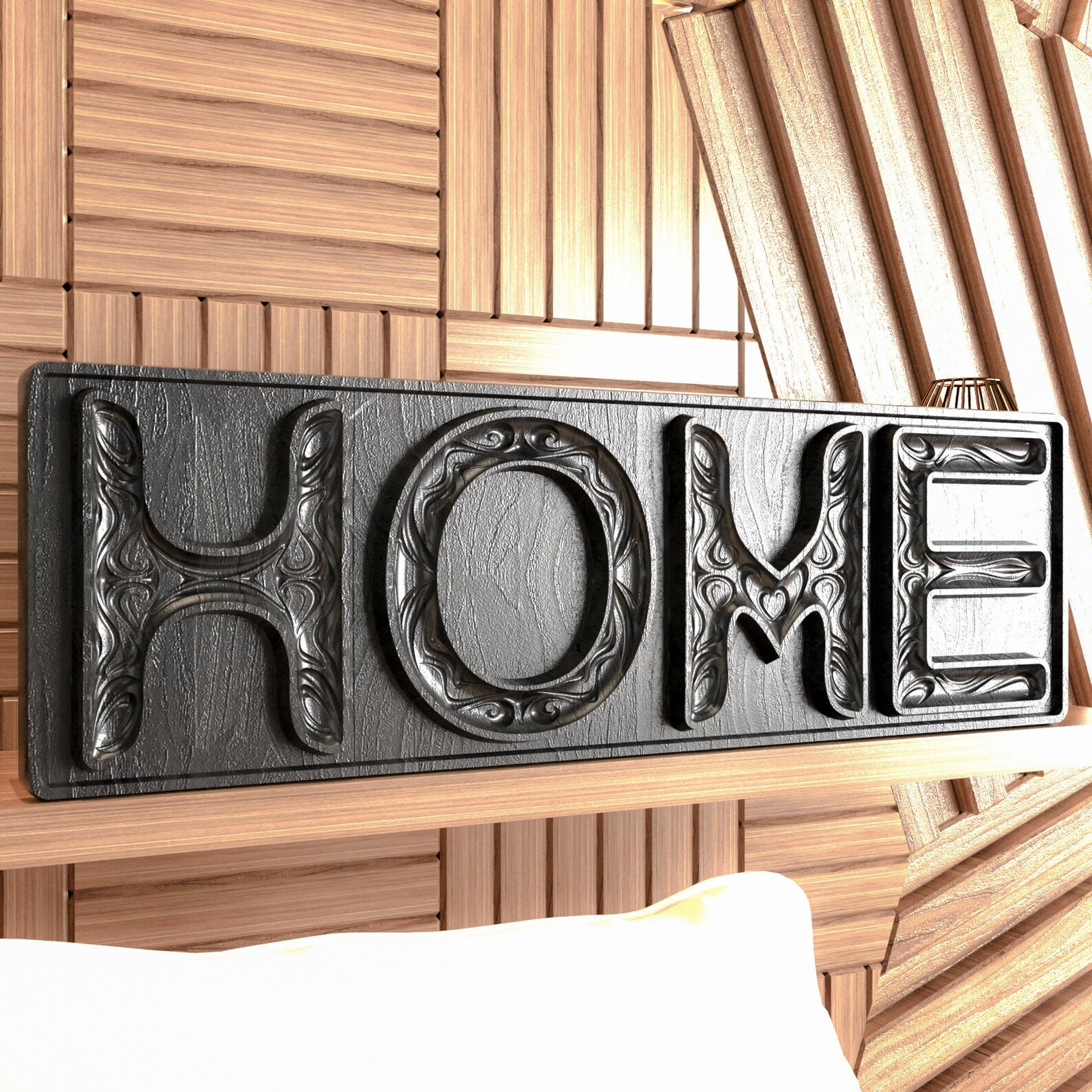 CNC Home signs Cnc files for wood. STL signs Home. 3d model | Etsy
