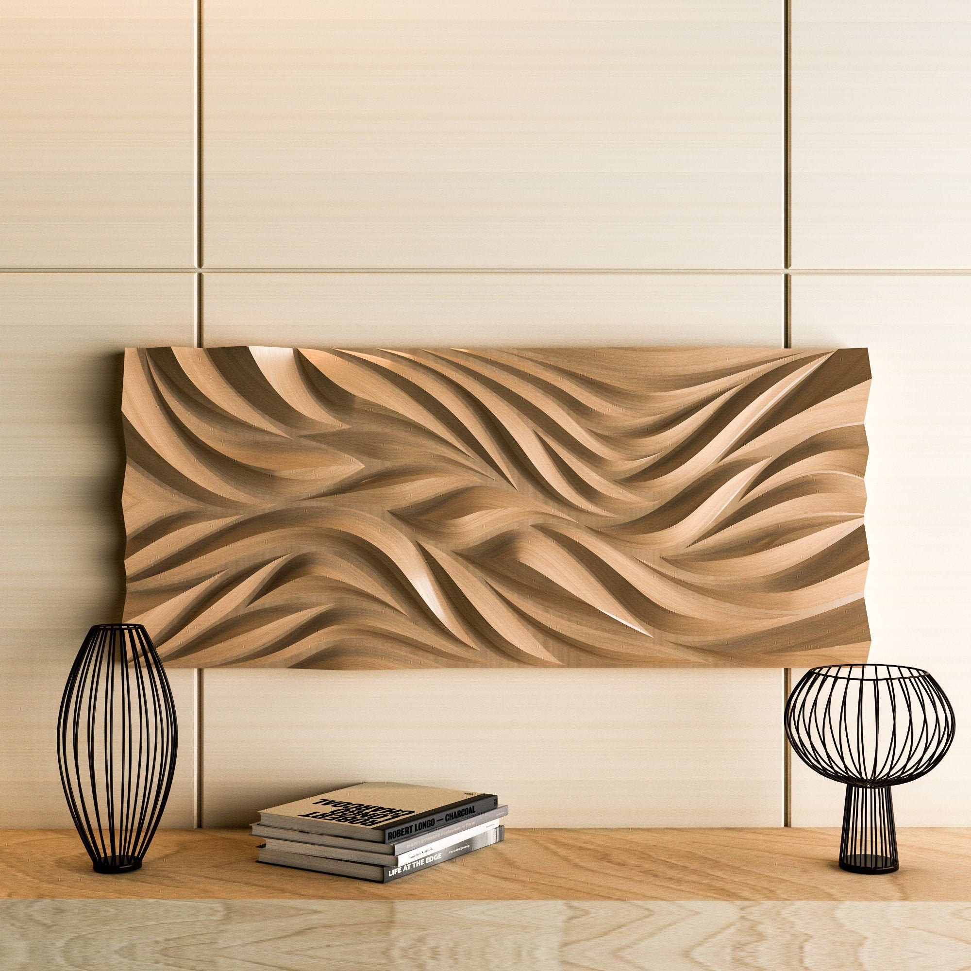 3d Model Of Wall Panels Cnc Panels Cnc Router File 3d Stl Etsy