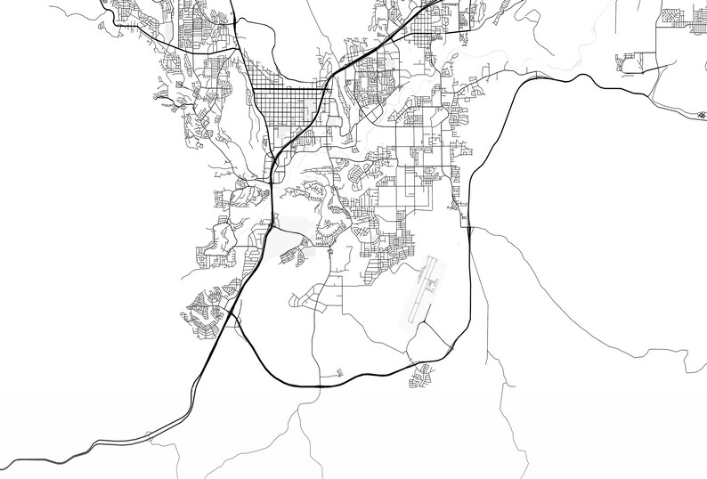St George Map Print City Map Wall Art St George Utah Map | Etsy
