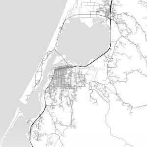 Eureka California City Map Print City Map Wall Art Eureka | Etsy