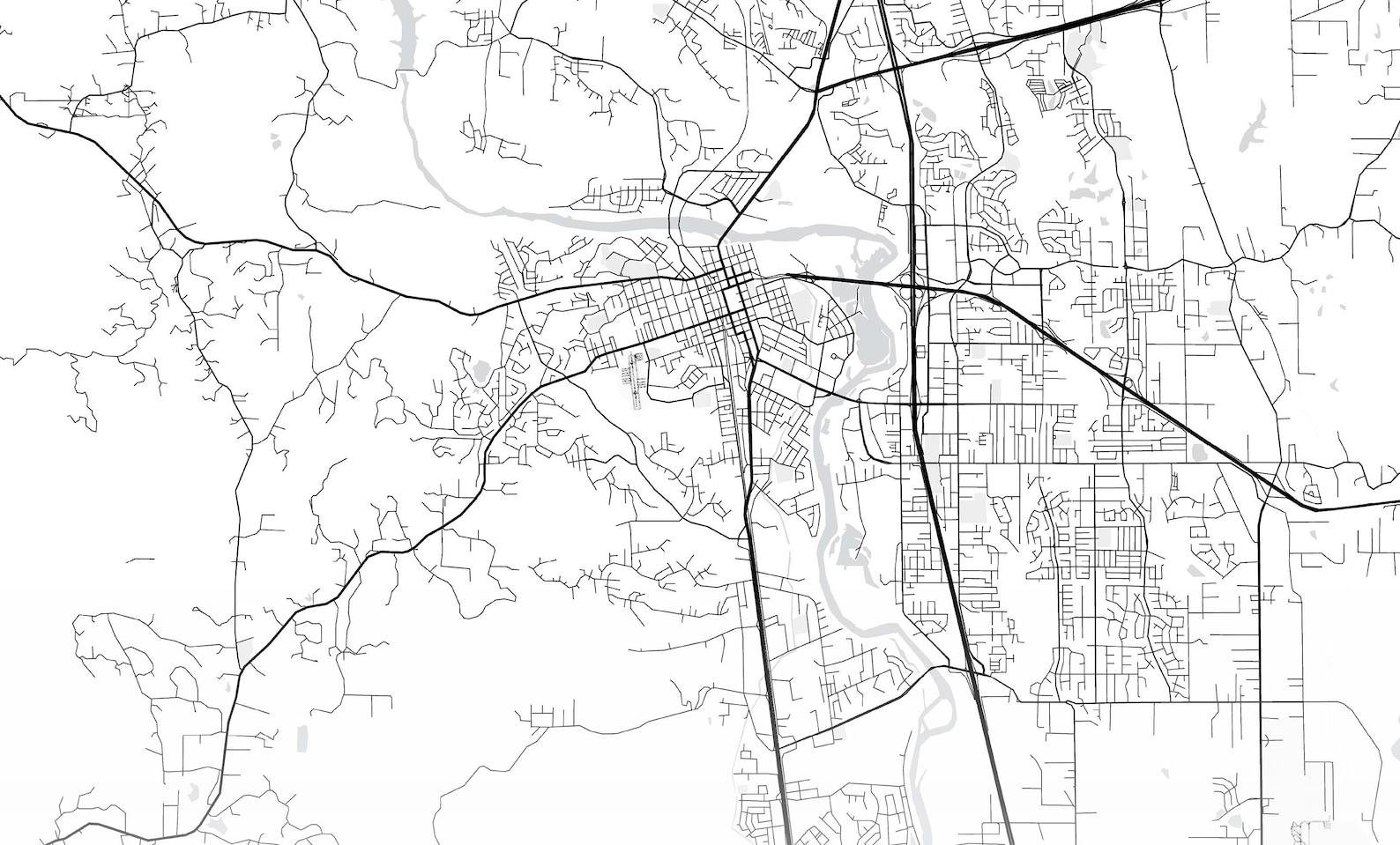 Redding Map Print City Map Wall Art Redding California Map | Etsy