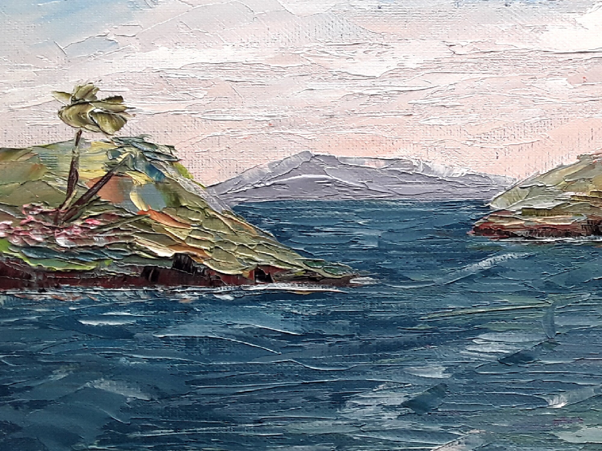 Hawaiian Beach Oil Painting Tropical Beach Landscape Ocean - Etsy