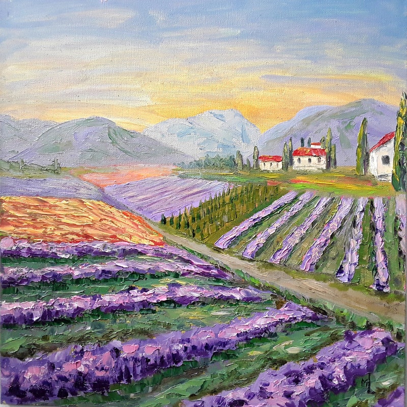 Lavender Painting - Etsy