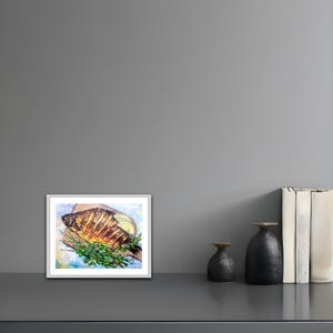 Fried Fish Painting Fish Artwork Still Life Painting Food Painting ...