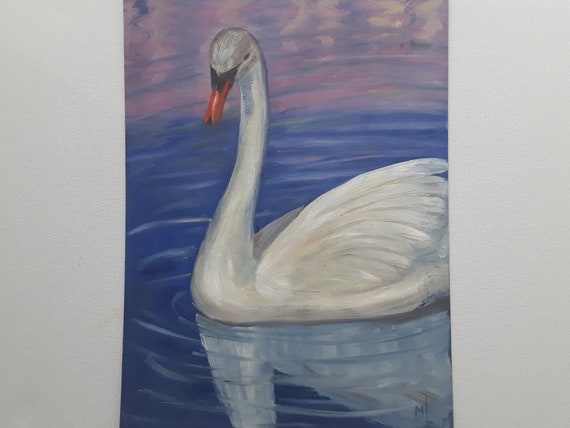 White Swan Painting