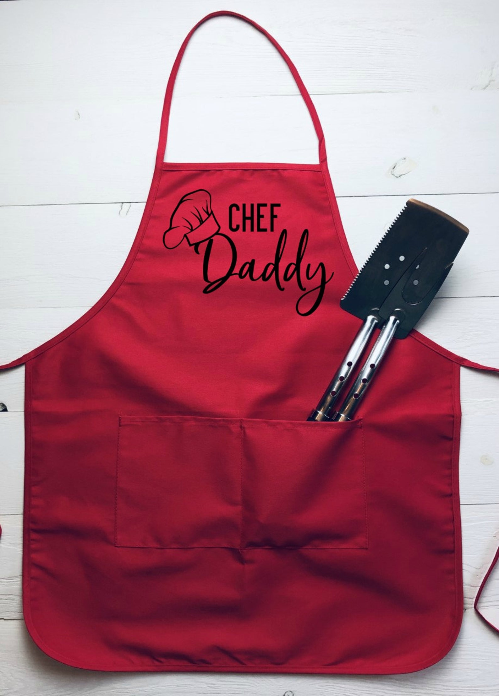 Chef Daddy Apronapron With Chef Hat | Etsy