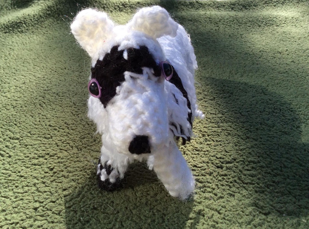 SALE! Handmade. Amigurumi. Stuffed Animal . Crocheted Border Collie. - Etsy