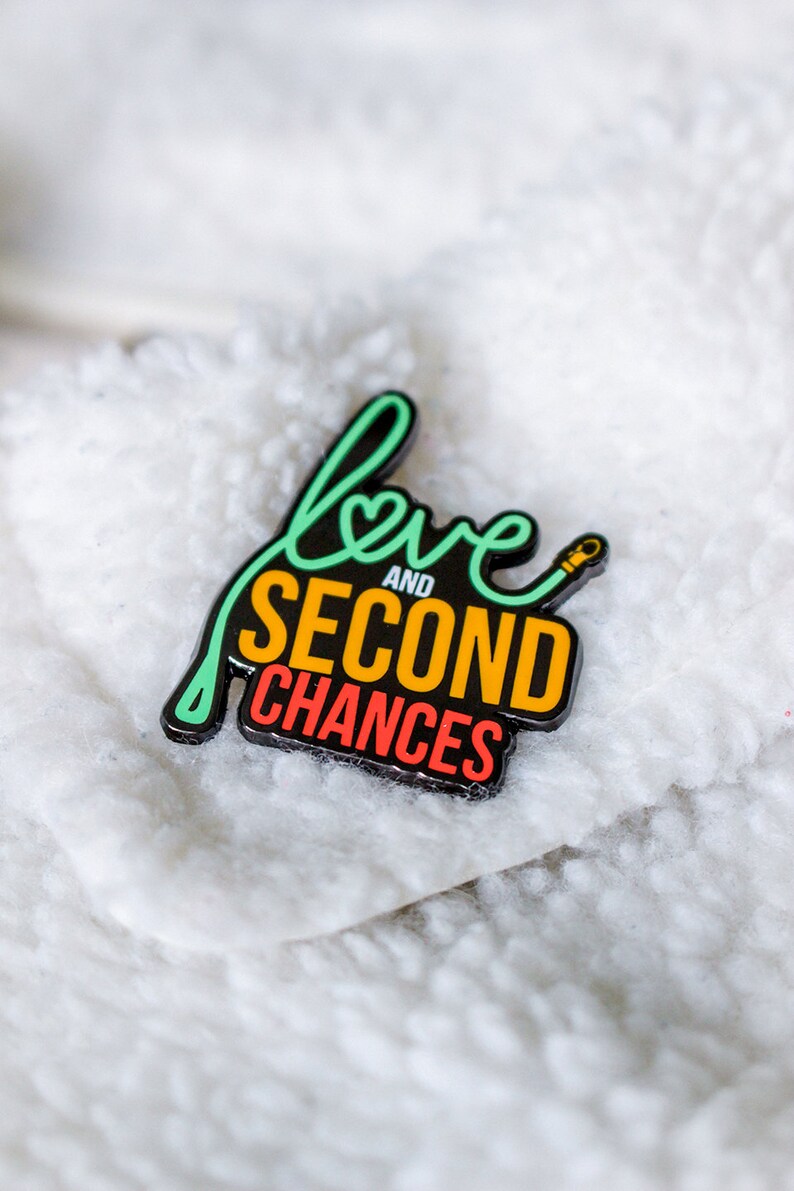 Love and Second Chances Hard Enamel Pin - Etsy