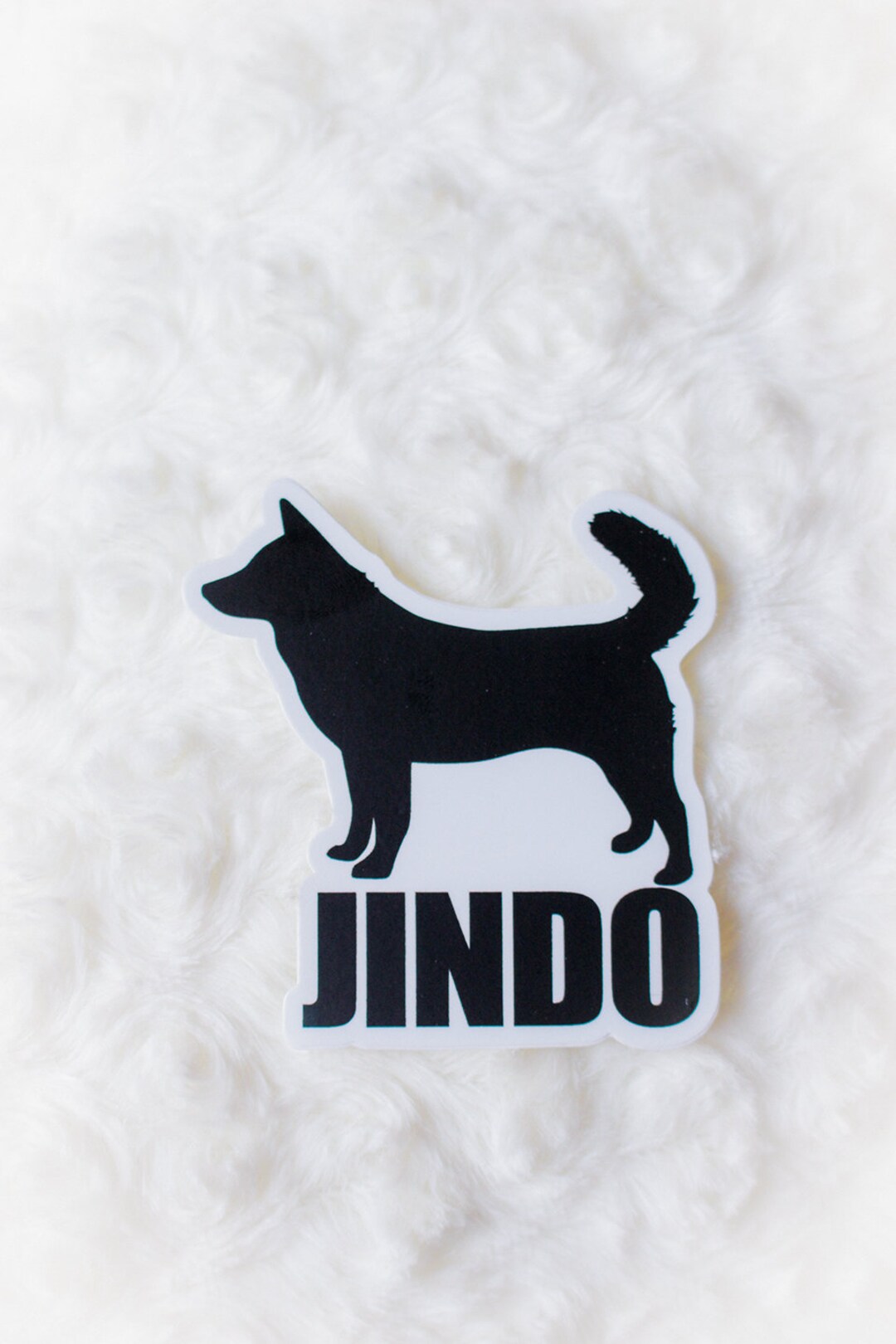 Korean Jindo Vinyl Sticker - Etsy