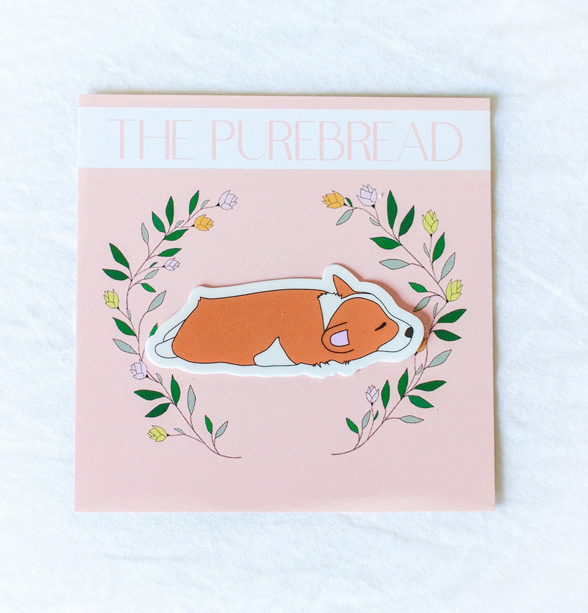Corgi Sploot Sticker Lazy Corgi Vinyl Sticker Sleepy Corgi - Etsy