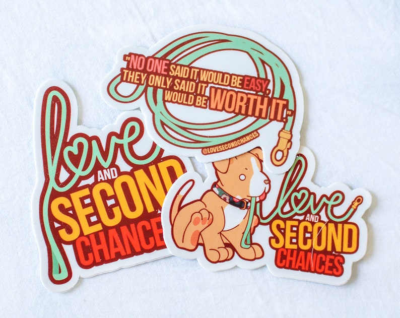 Love and Second Chances Vinyl Sticker - Etsy