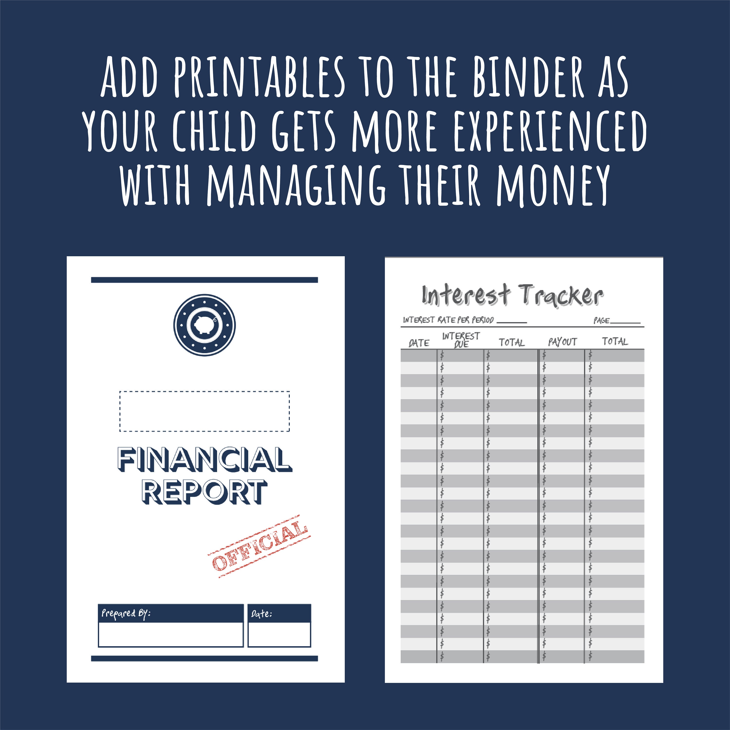 Financial Workbook for Kids, Financial Literacy, Financial Education ...