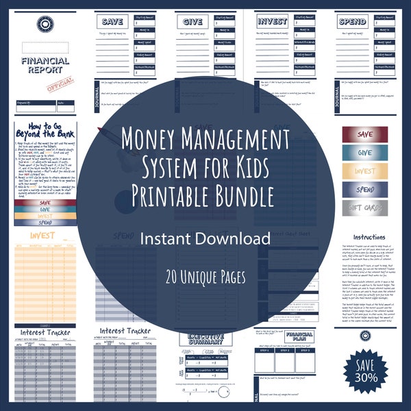 Allowance Tracker, Kids Money Tracker, Money Book for Kids, Chore ...