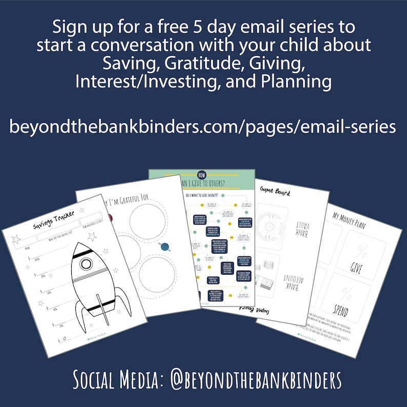Kids Money Management System PDF, Finance Planner Printable Bundle ...