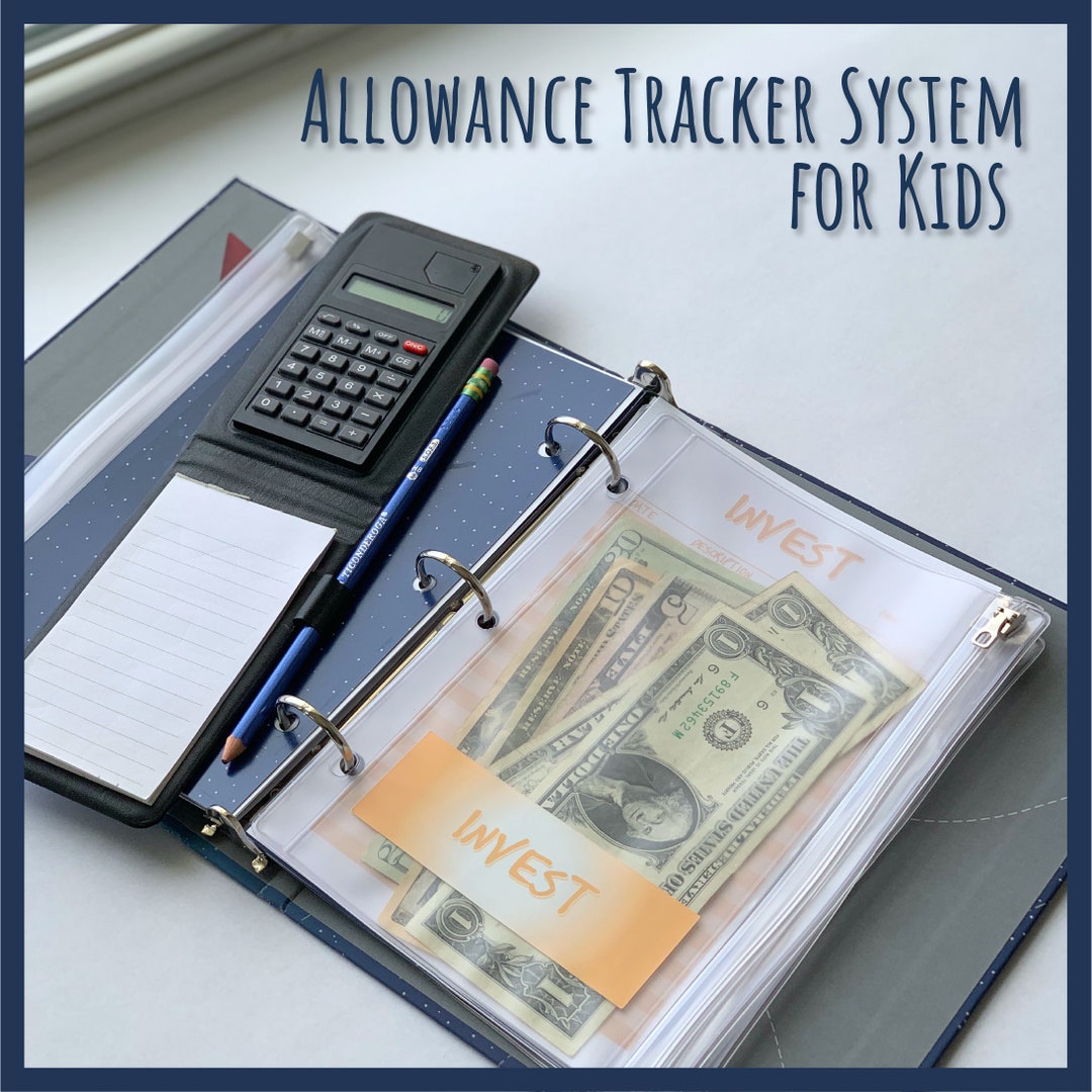 Allowance Tracker, Kids Money Tracker, Money Book for Kids, Chore ...