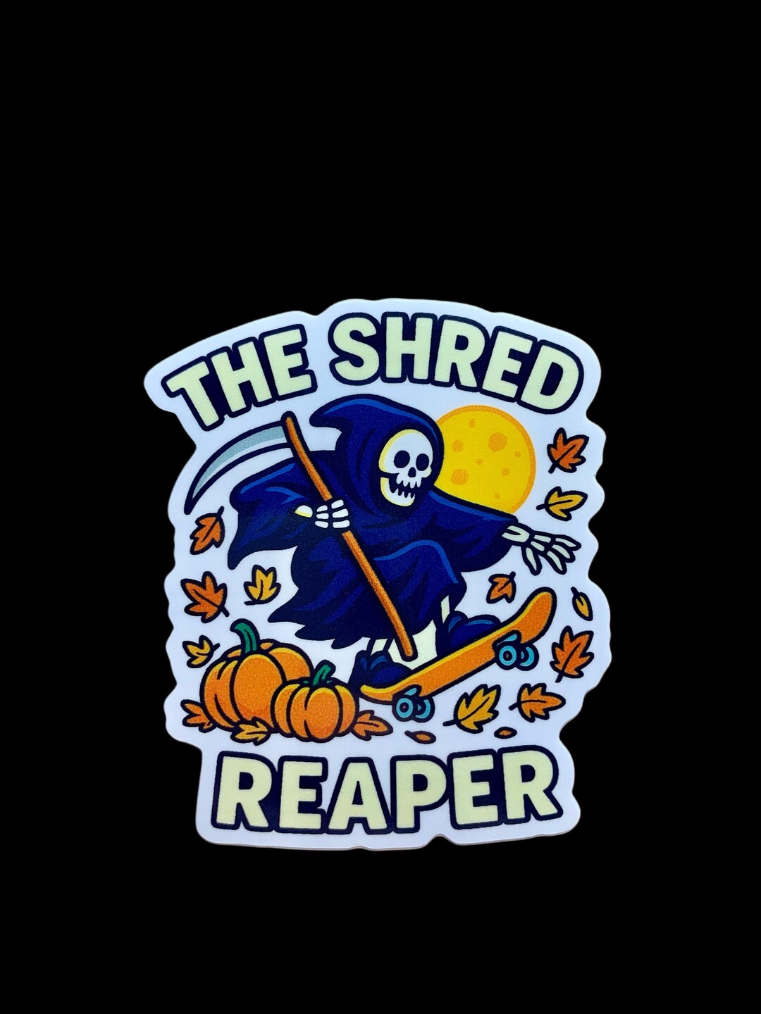 The Shred Reaper Holographic or White Vinyl Sticker | Grim ...