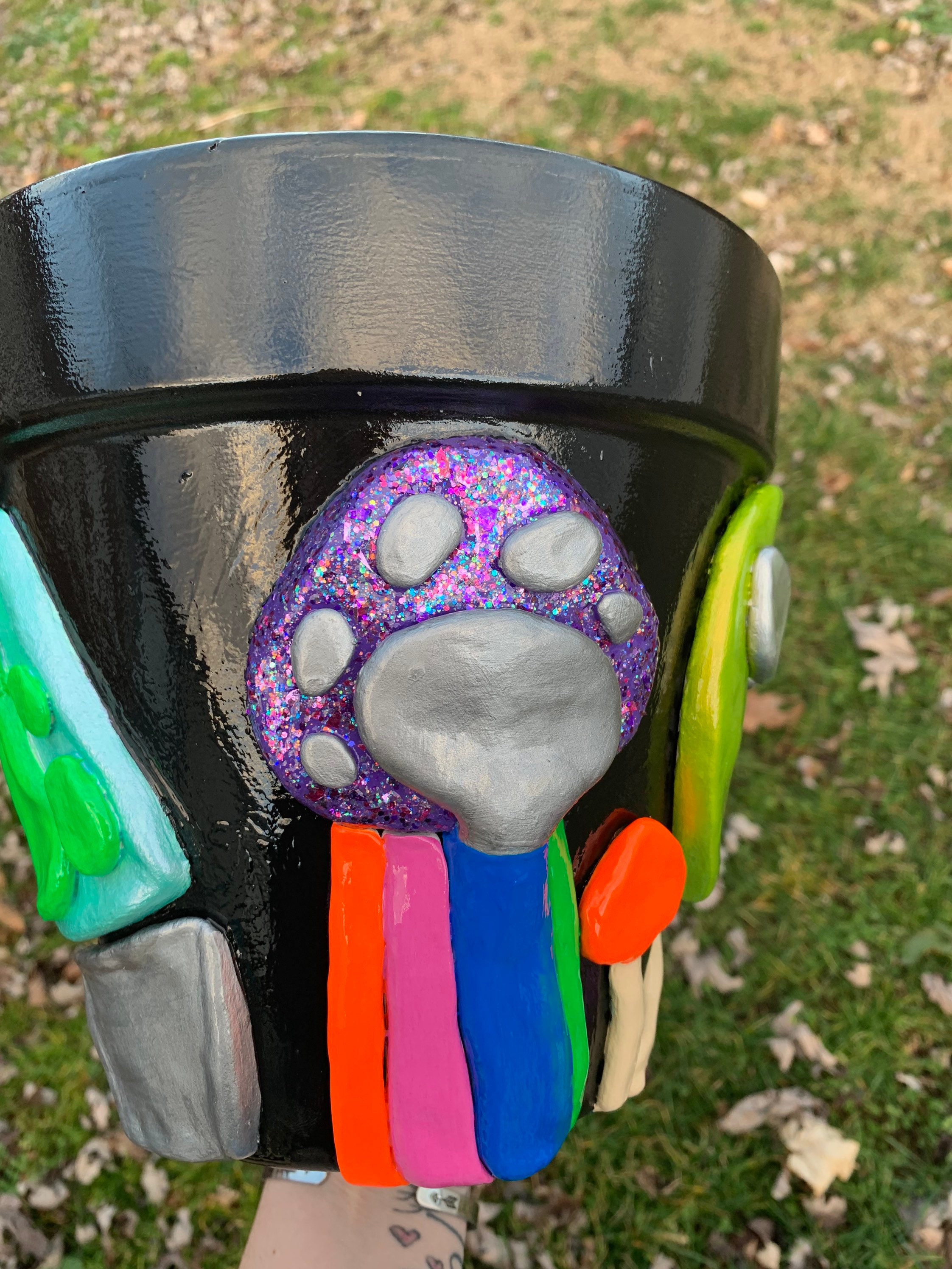 Custom 3D Made to Order 10 Inch Trippy Black Light Mushroom Alien Clay ...
