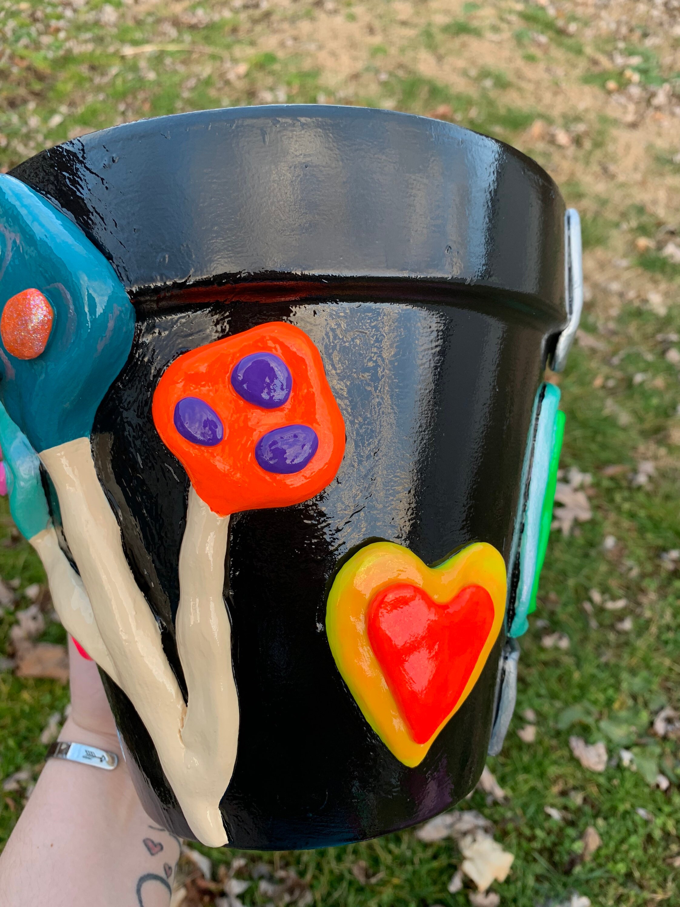 Custom 3D Made to Order 10 Inch Trippy Black Light Mushroom Alien Clay ...