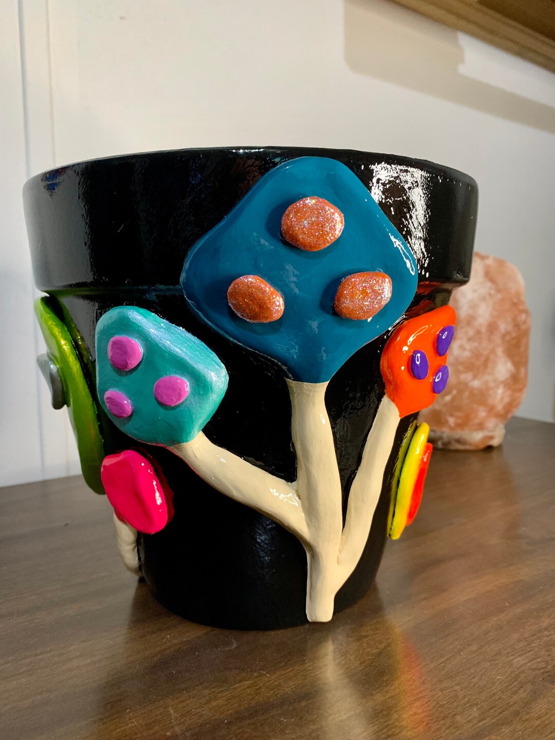 Custom 3D Made to Order 10 Inch Trippy Black Light Mushroom Alien Clay ...