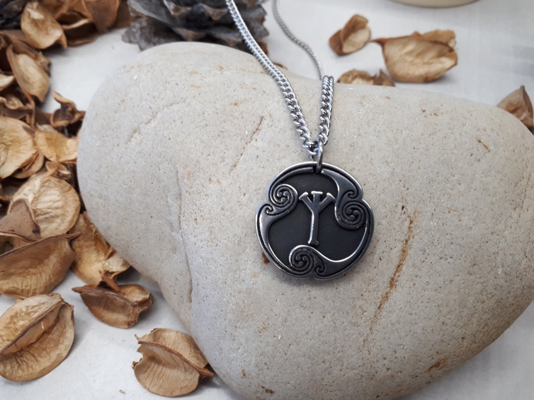 Men's Rune Necklace - Viking Love Rune Necklace. Protection Amulet ...