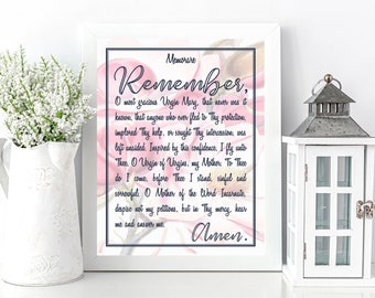 Blessed Mother Prayer Card - Etsy