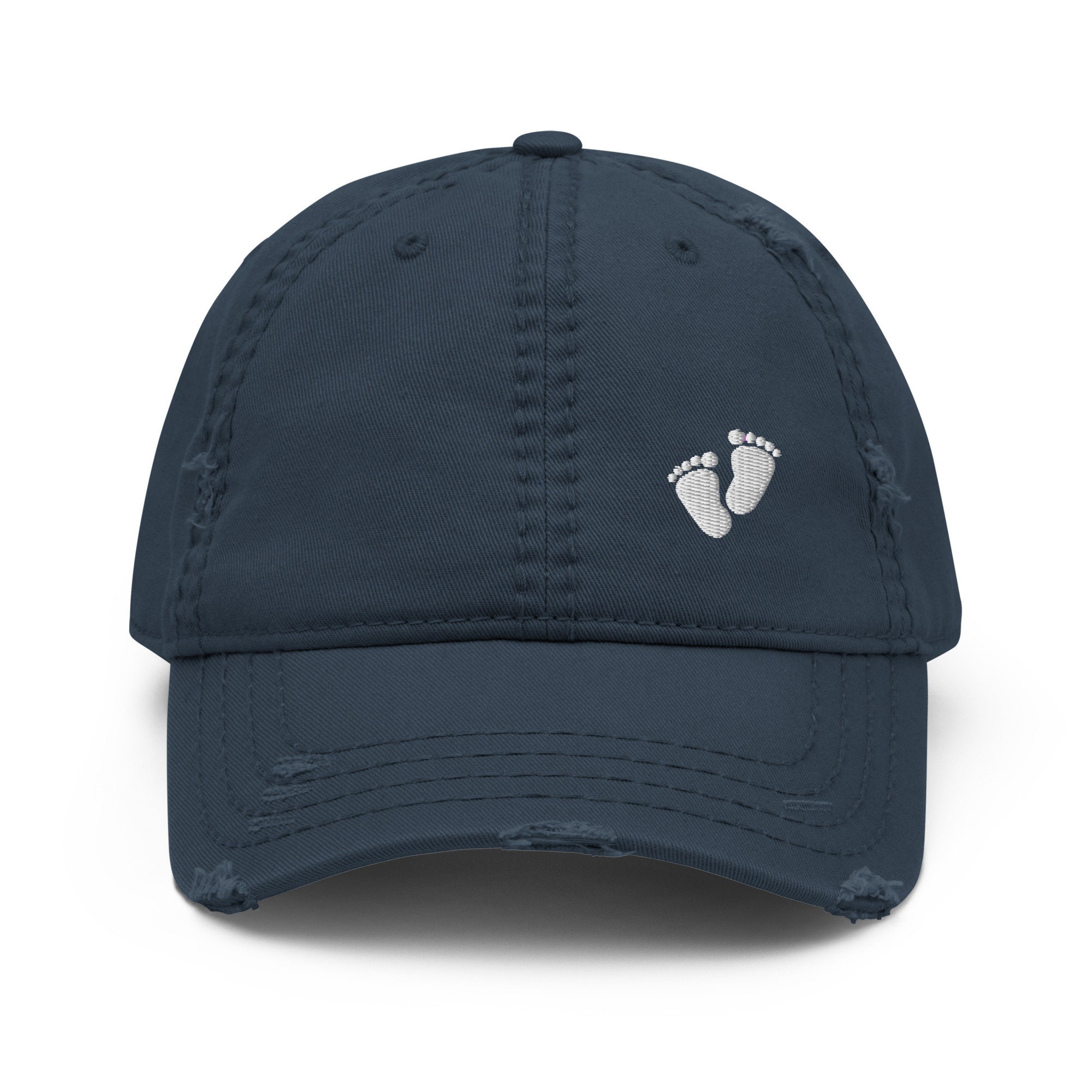 Embroidered Baby Feet Hat, Distressed Pro-life Hat, Prolife Hat, Little ...