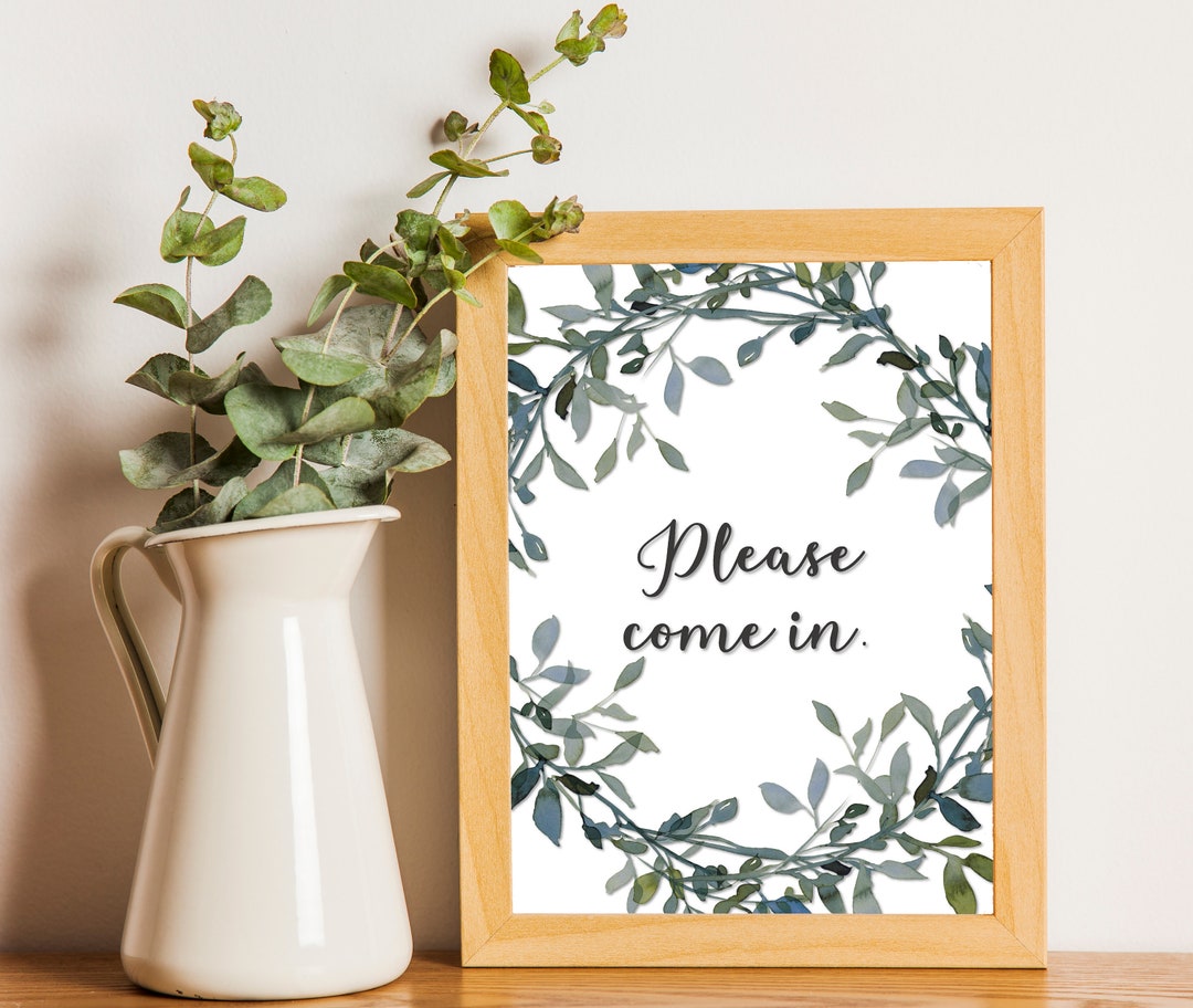 Please Come in Sign Printable Wall Art Therapy Office Decor - Etsy