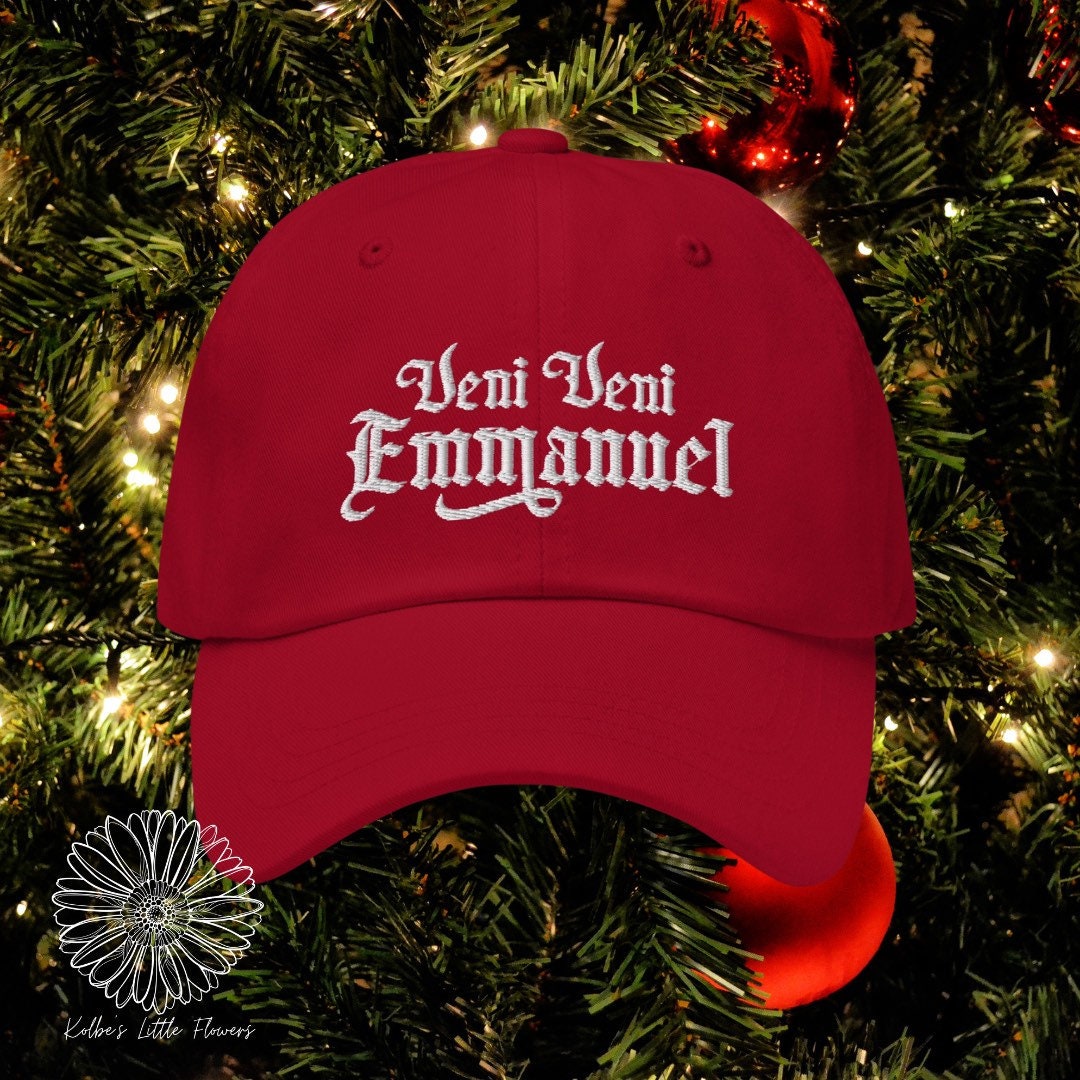 Veni Veni Emmanuel Dad Hat, Latin Hat, Christmas Hat, Catholic ...