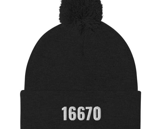 St. Max Kolbe Prison Number Pom-pom Beanie, Catholic Saint Hat ...