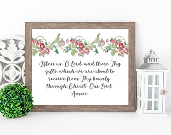 Grace Before Meals Latin Printable | Etsy