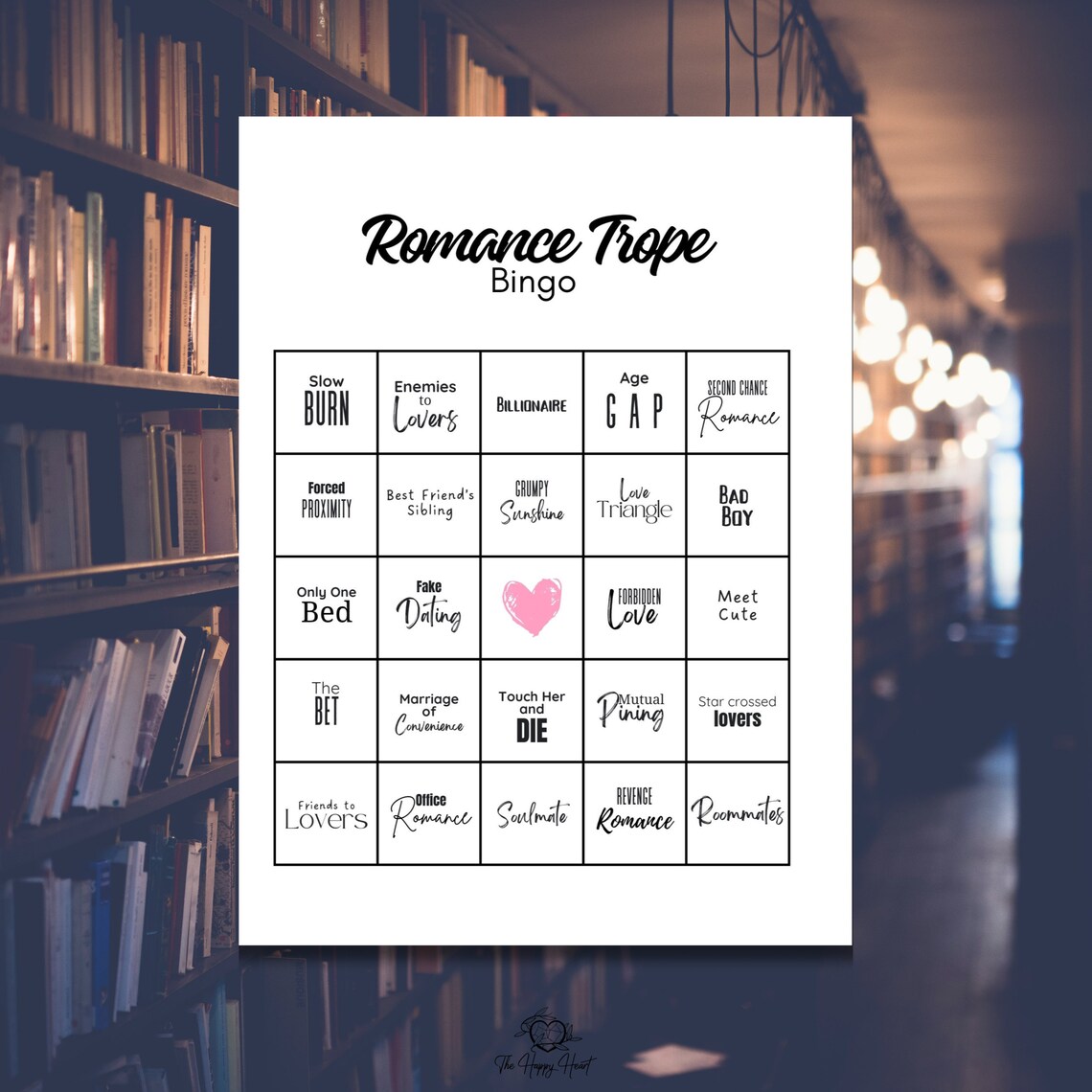 Book Bingo, Reading Challenge, Book Trope Tracker, Book Lovers, Book ...