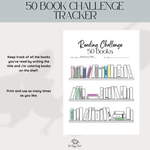 Reading Challenge Bookshelf, Bookshelf Goal Tracker, Printable Tracker ...