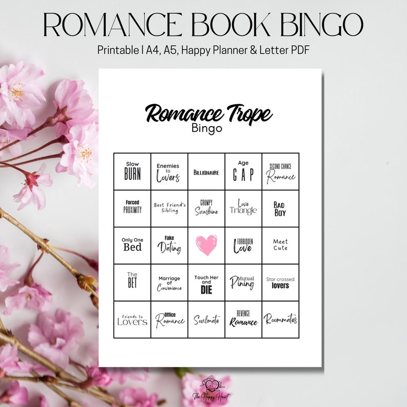 Book Bingo, Reading Challenge, Book Trope Tracker, Book Lovers, Book ...
