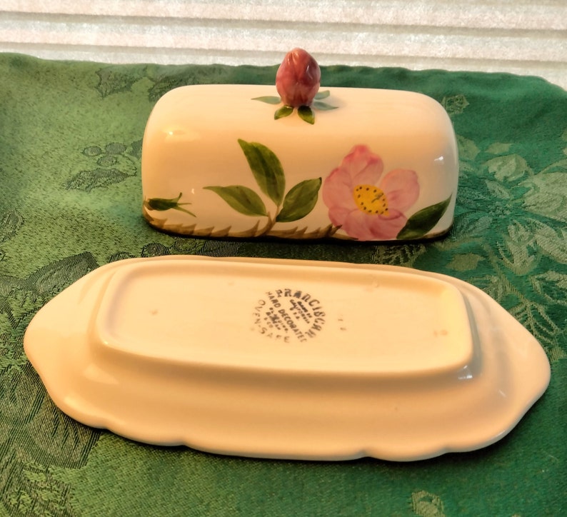 Lovely Franciscan Desert Rose Butter Dish Excellent - Etsy