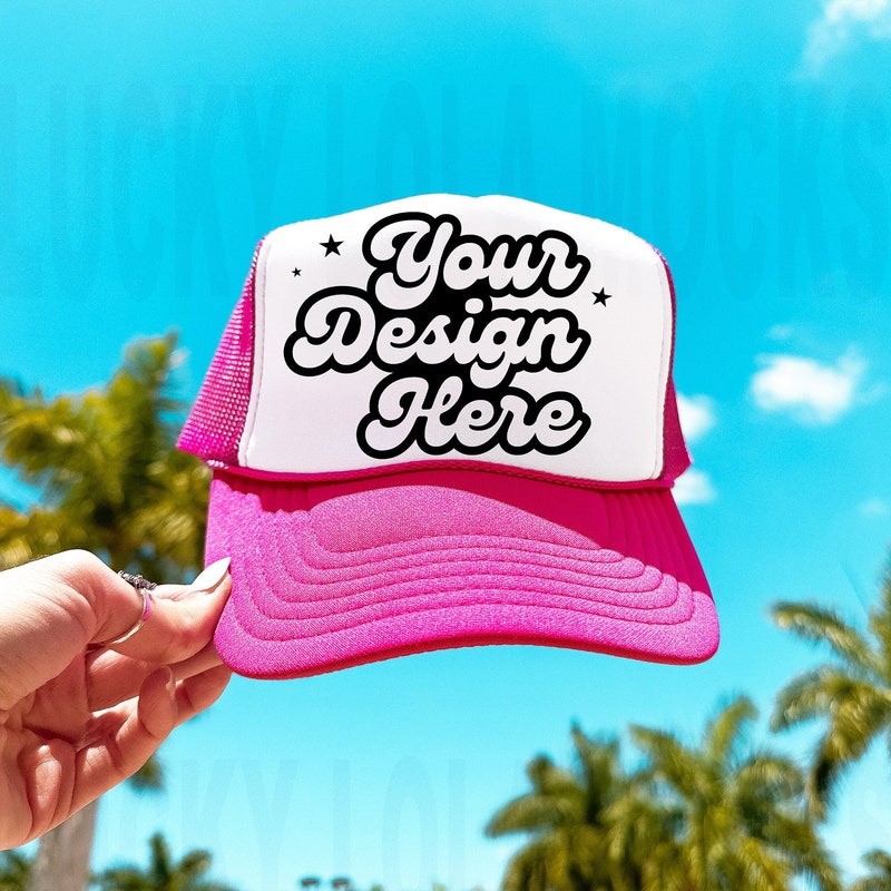 Pink Trucker Hats - Etsy