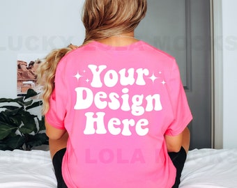 Bella Canvas 3001 Mockup Pink Bella Canvas Mockup Bundle Bella - Etsy