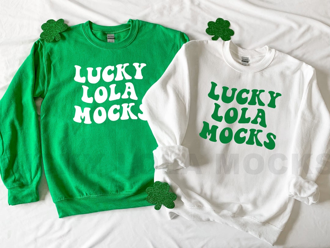 Gildan 18000 Irish Green Sweatshirt Mockup, Irish Green Sweatshirt ...