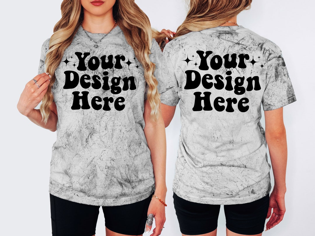 Comfort Colors 1745 Smoke Mockup, Comfort Colors Smoke, Colorblast ...